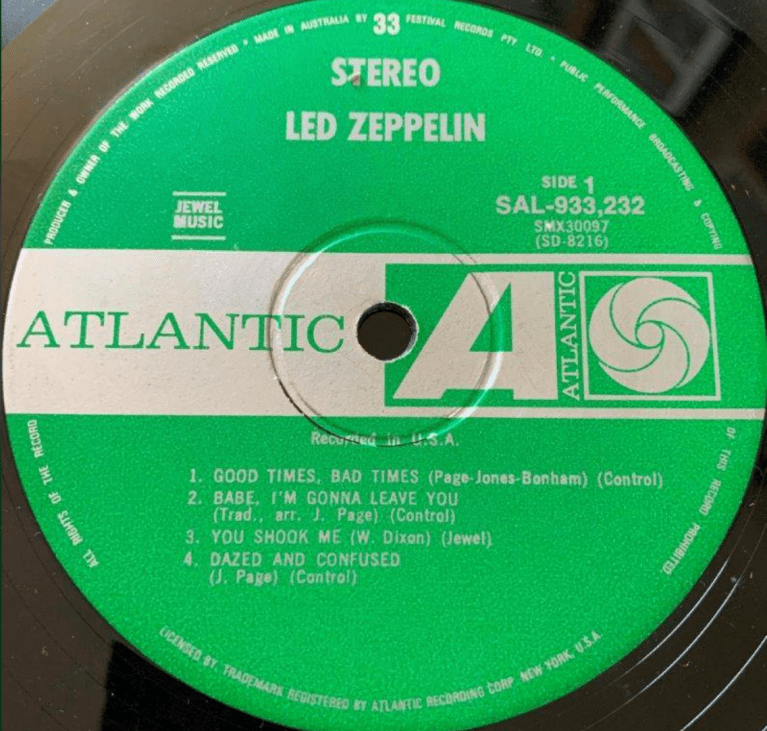 Collecting Australian Pressings of Led Zeppelin 1 – Sonic Archaeology